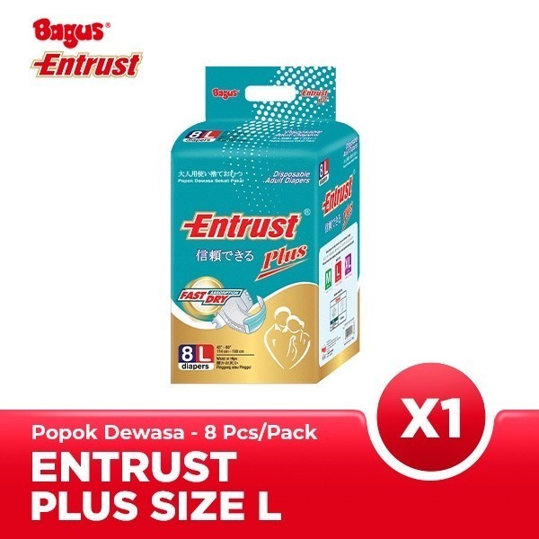 Jual Bagus Entrust Plus Adult Diapers (L) | Shopee Indonesia