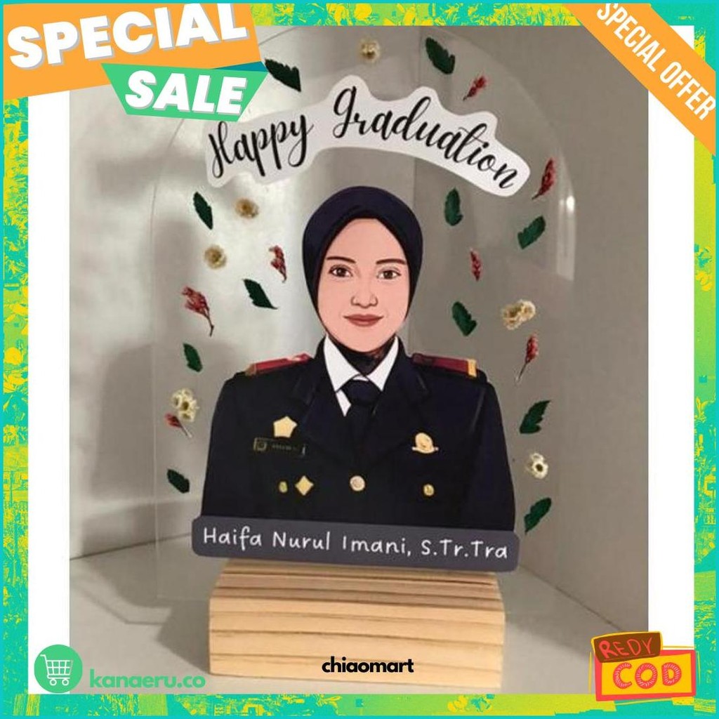 Jual Acrylic Custom Ukuran 15X20 Kado Wisuda, Kado Pernikahan, Kado ...