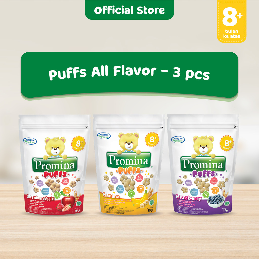 Jual Promina Puffs All Variant 15 g x 3 Pcs | Shopee Indonesia