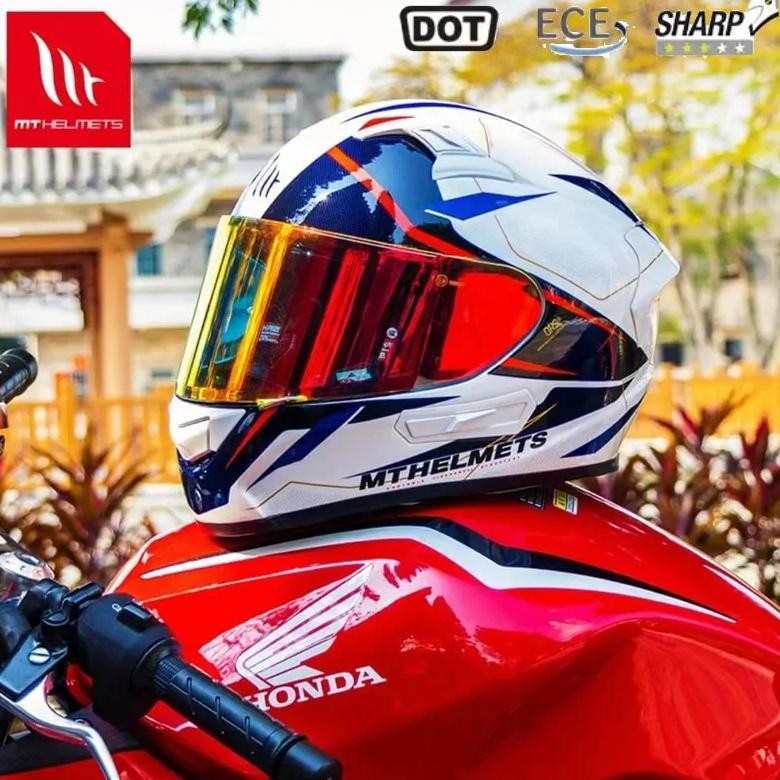 Jual spanish mt kre fiberglass fiber motorcycle helmet ece dot ...