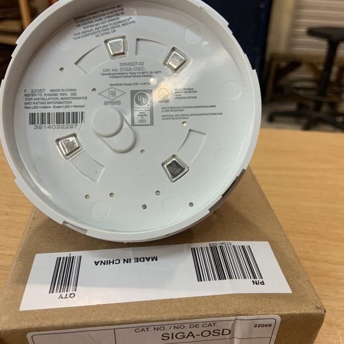 Jual Intelligent Optical Smoke Detector Siga Osd Edwards + Base Siga ...