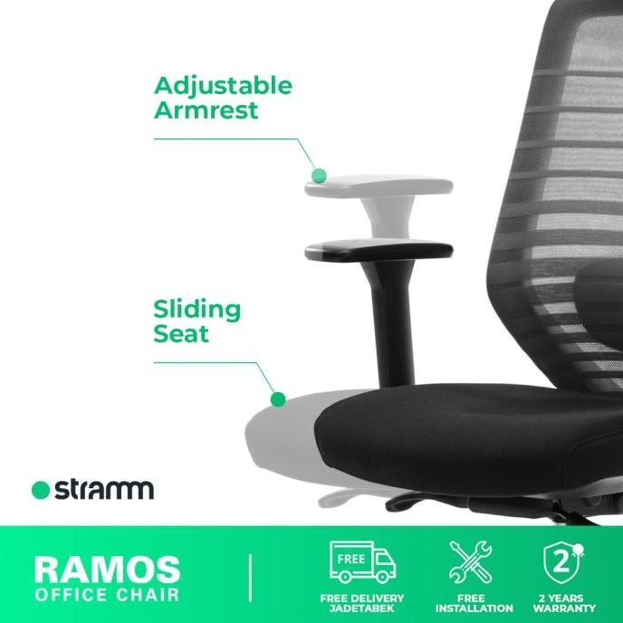 Jual Kursi Kantor Ergonomis Stramm Ramos II | Shopee Indonesia