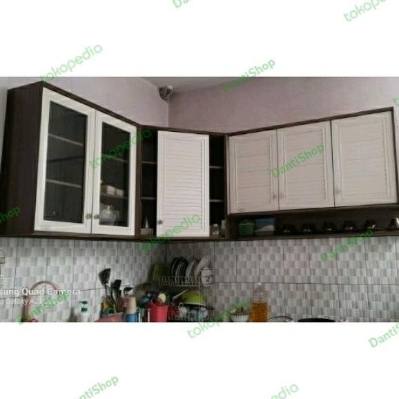 Jual Kitchen Set Atas 6 Pintu L / Rak Piring / Lemari Gantung Minimalis ...