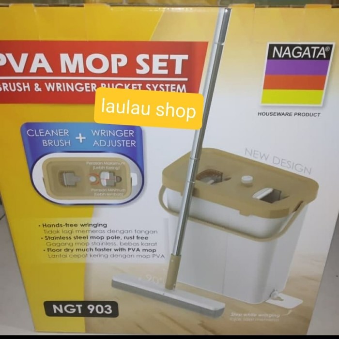 Jual TERBARU EMBER PEL INJAK PVA NAGATA 903 GAGANG STAINLESS STELL ...
