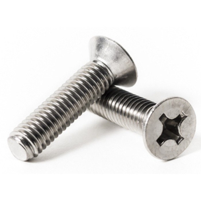 Jual Baut JF M4X10 Machine Screw M4 X 10 Flat Head 4X10 Baut Obeng + Kepala Rata Stainless SS304 ...