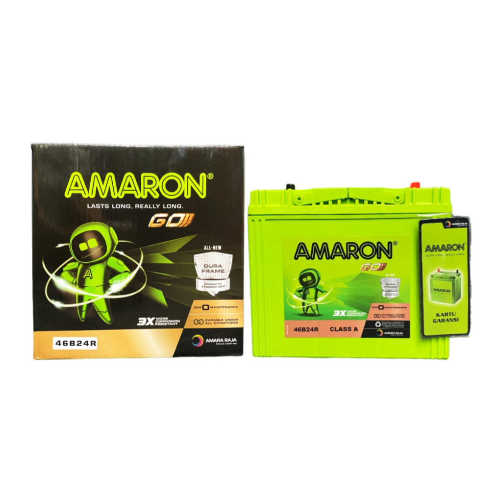 Jual Amaron GO Aki Kering Mobil Toyota Rush 46B24R / NS60 - 12V / 45Ah | Shopee Indonesia