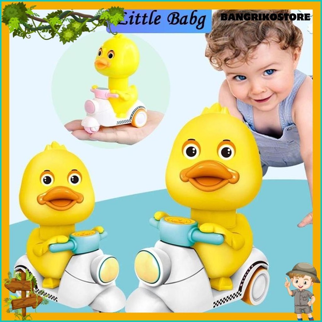 Jual Mainan Anak Bebek Motor / Mainan Edukasi Anak (Tekan Bagian Kepala ...
