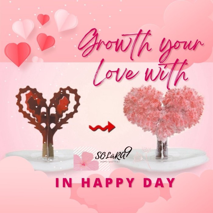 Jual POHON CINTA AJAIB MAGIC LOVE PAPER TREE GROWING TREE POHON LOVE ...