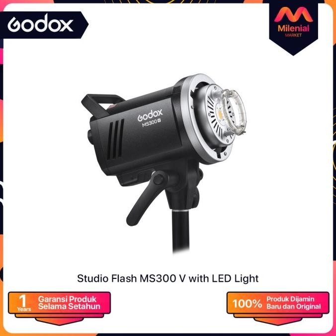 Jual Lampu Studio GODOX MS-300V MS300 V MS300V with LED Light | Shopee ...