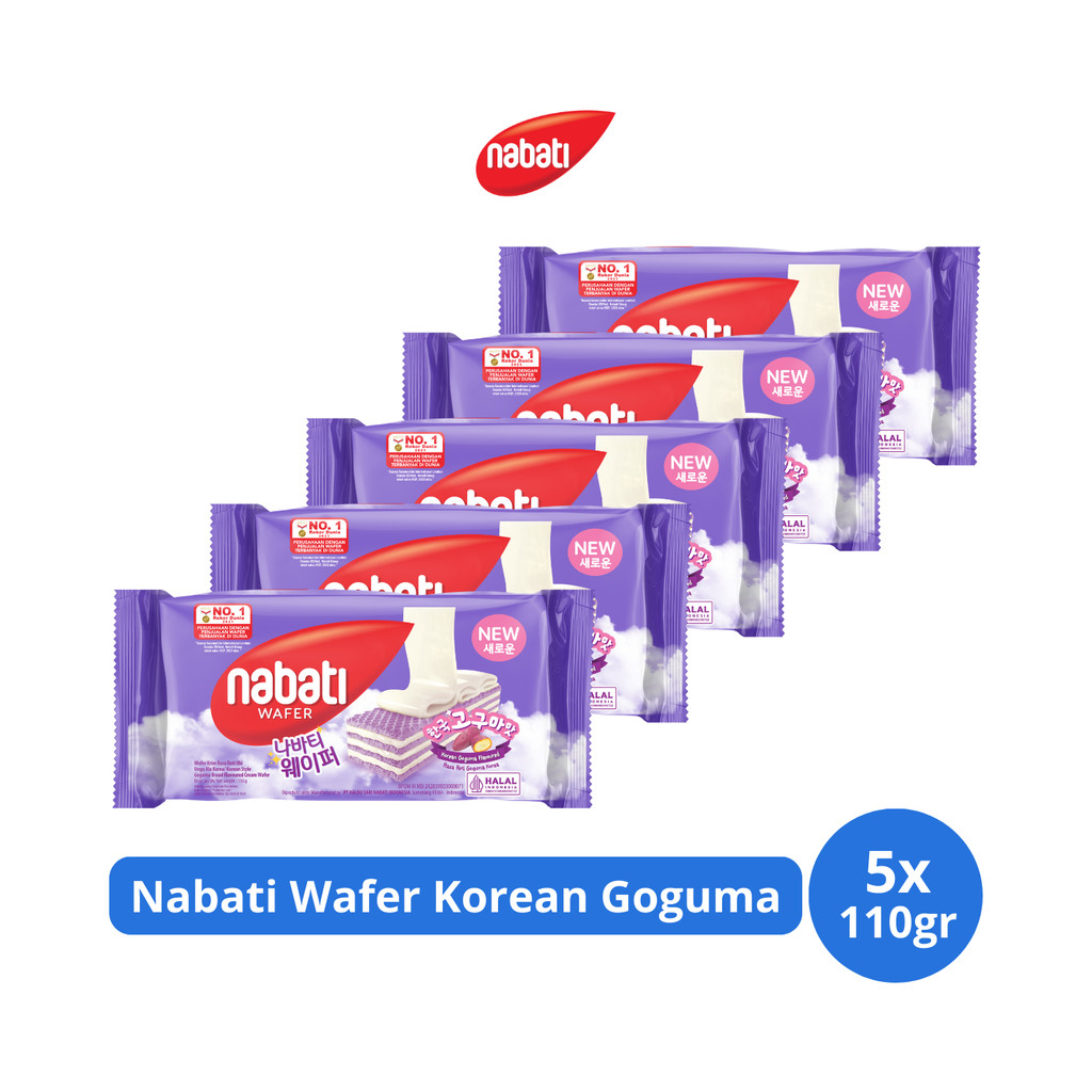 Jual Nabati Wafer Korean Goguma 110gr x 5 pcs | Shopee Indonesia