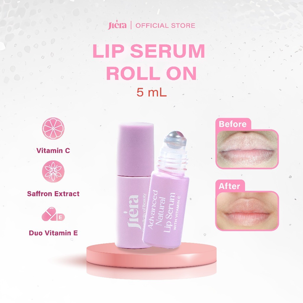 Jual Jiera Natural Lip Serum 5ml Roll on | Serum Pencerah Bibir Dengan ...