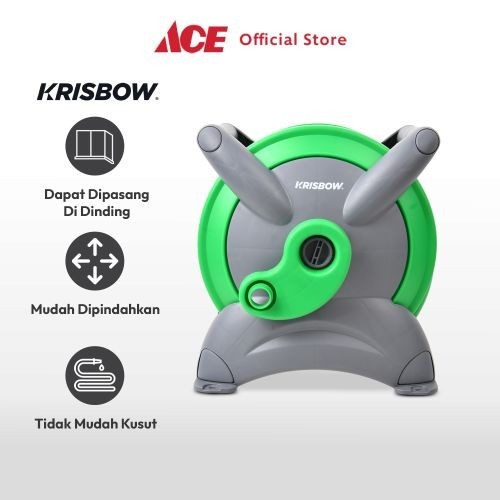Jual Ready ACE Krisbow 20 mtr Set Selang Air 1/2 Inci - Hijau/Abu-Abu Water Hose Hose Reel ...