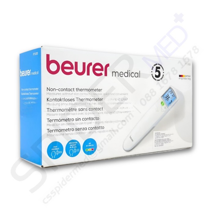 Jual BEURER FT 100 THERMOMETER DIGITAL FOREHEAD / TERMOMETER DAHI FT100 | Shopee Indonesia
