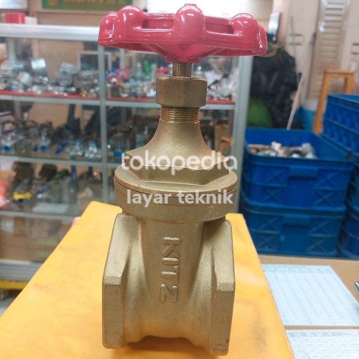 Jual gate valve kitz 1 inch kuningan asli | Shopee Indonesia