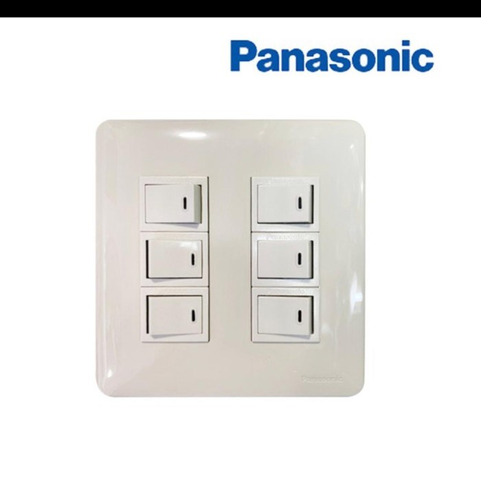 Jual saklar grid switch panasonic 6 9 12 15 gang tipe full color inbow ...