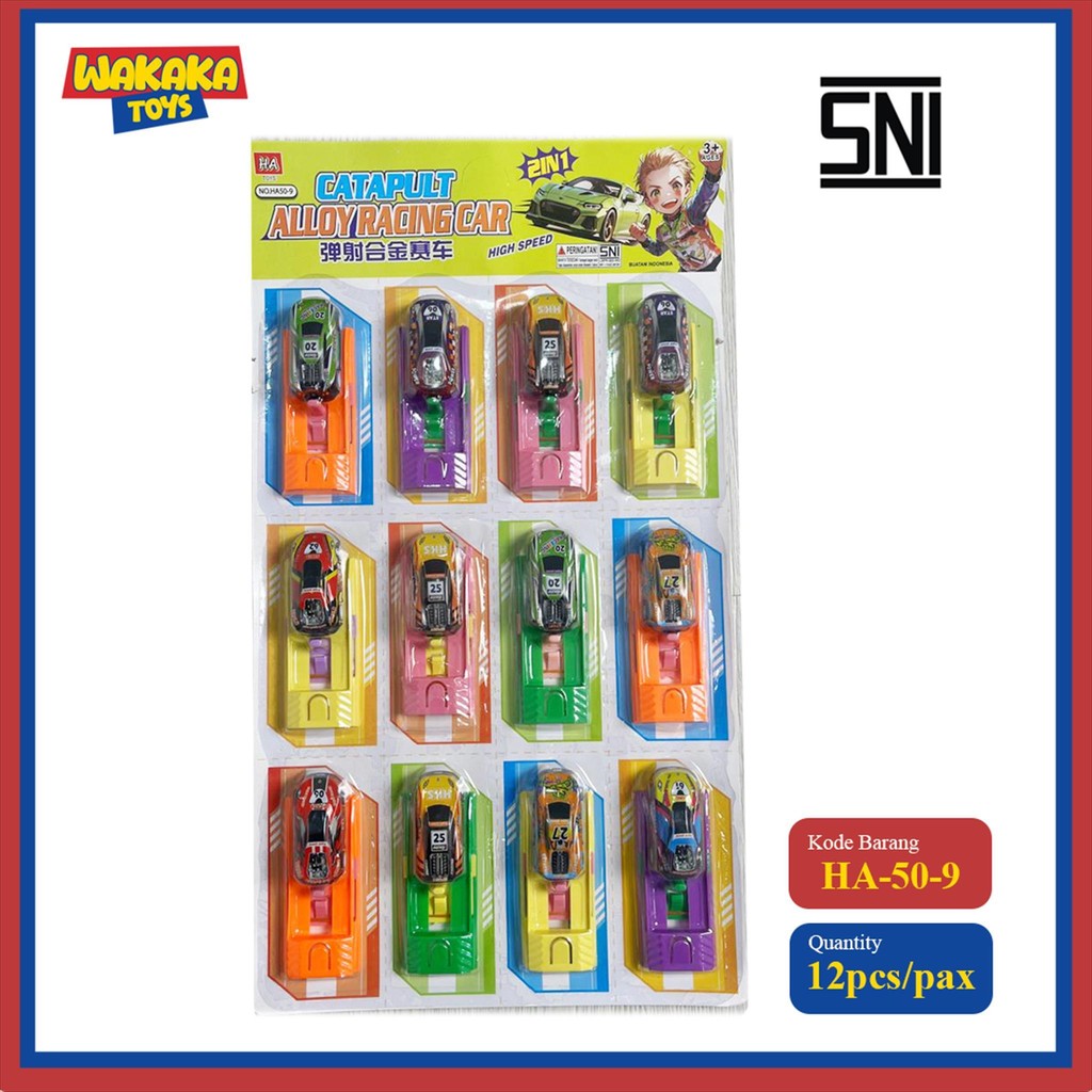 Jual WAKAKA TOYS Mainan Anak Lembaran ALLOY RACING CAR RACING 2IN1 ...