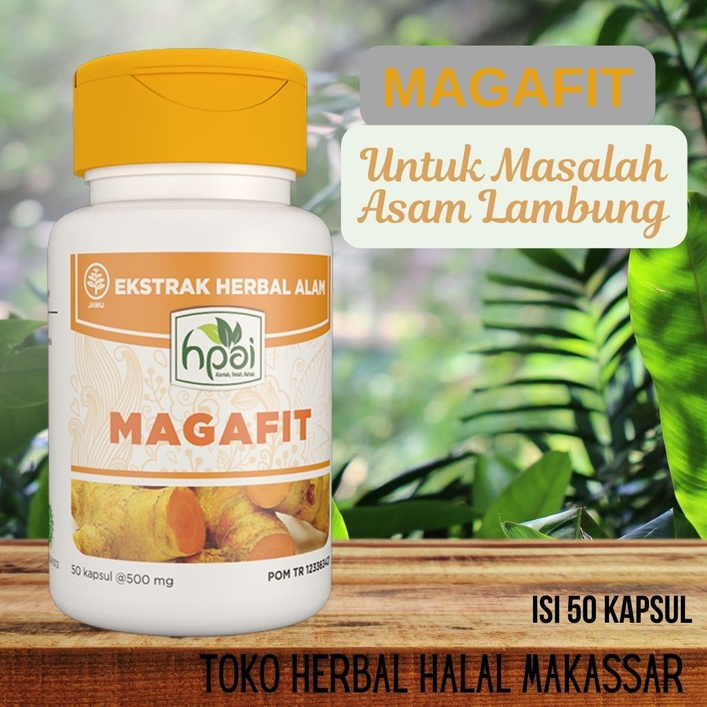 Jual Magafit HNI HPAI isi 50 kapsul Herbal untuk masalah asam lambung ...