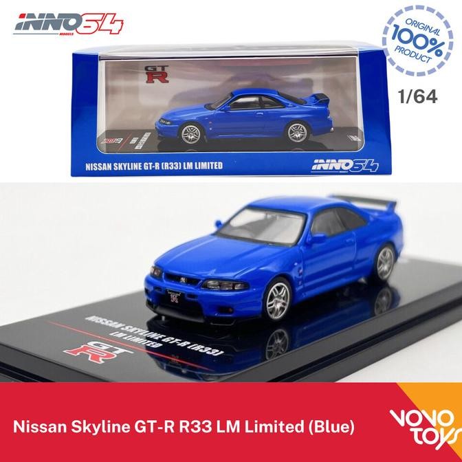 Jual Inno 1/64 Nissan Skyline GT-R R33 LM Limited Blue Inno64 | Shopee ...