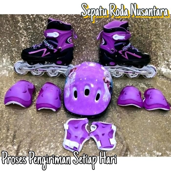 Jual Sepatu Roda Inline Skate Fullset Helm Dan Deker Bisa Set Model ...