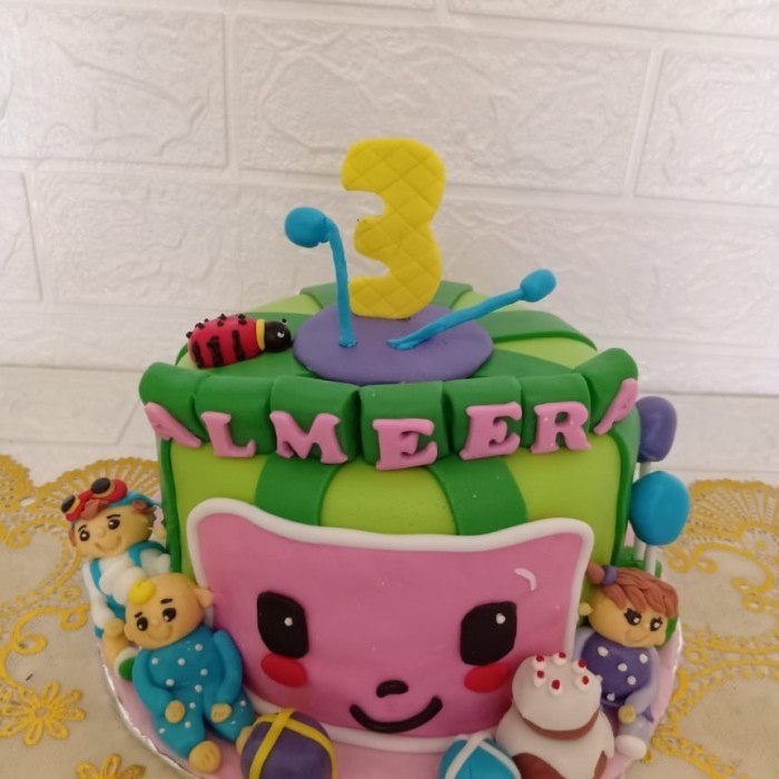 Jual HARGA DISC - cake tema cocomelon | Shopee Indonesia