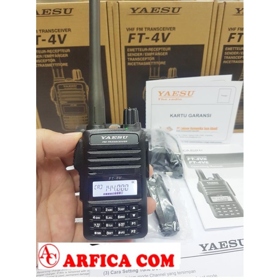 Jual Jual HT Yaesu FT-4V VHF Yaesu FT4V Yaesu FT 4V ORIGINAL RESMI VHF ...