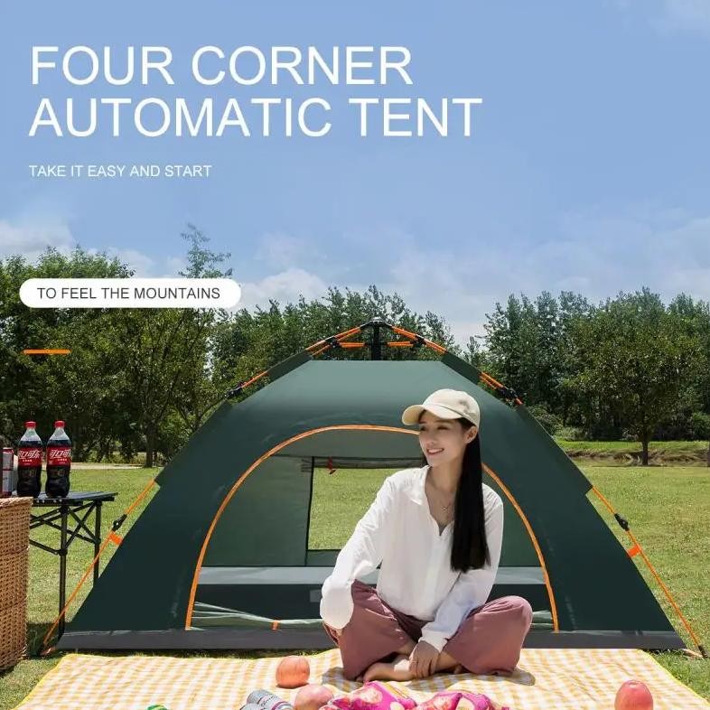 Jual camping automatic tent one touch double camping tent waterproof ...