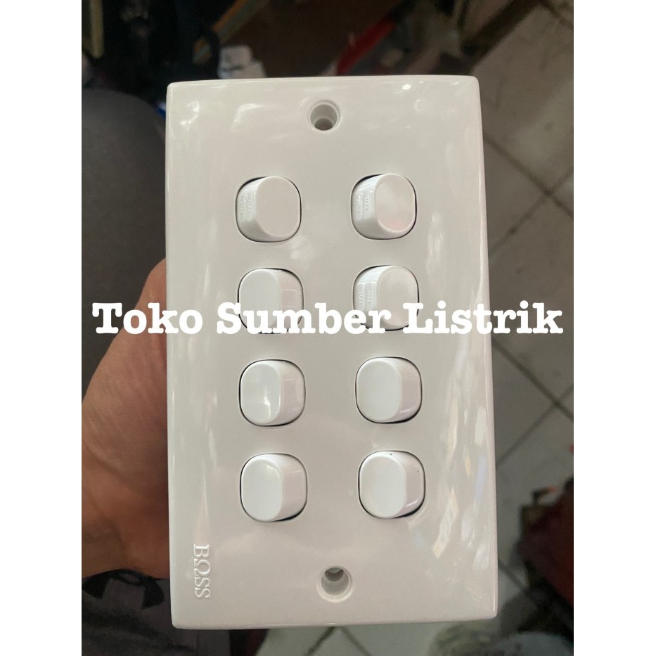 Jual Saklar 8 Gang Inbow Great Switch 8Gang Geng Sakelar Lampu | Shopee ...