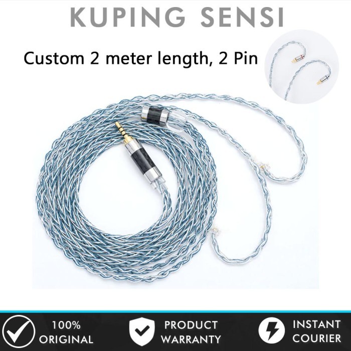 Jual Kuping Sensi x XINHS Kabel IEM 2 meter Rainbow Blue Stage Drum Cable | Shopee Indonesia
