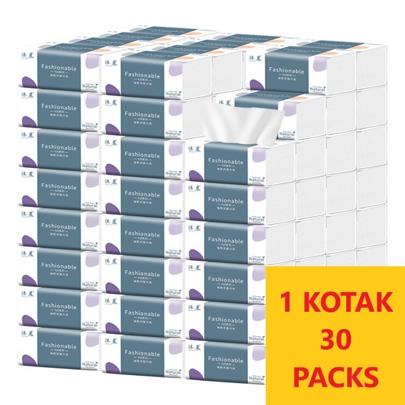 Jual ️Satu Karton 30 Bungkus 84 Tarikan Tisu Wajah Lembut 5 Lapis Tisu ...