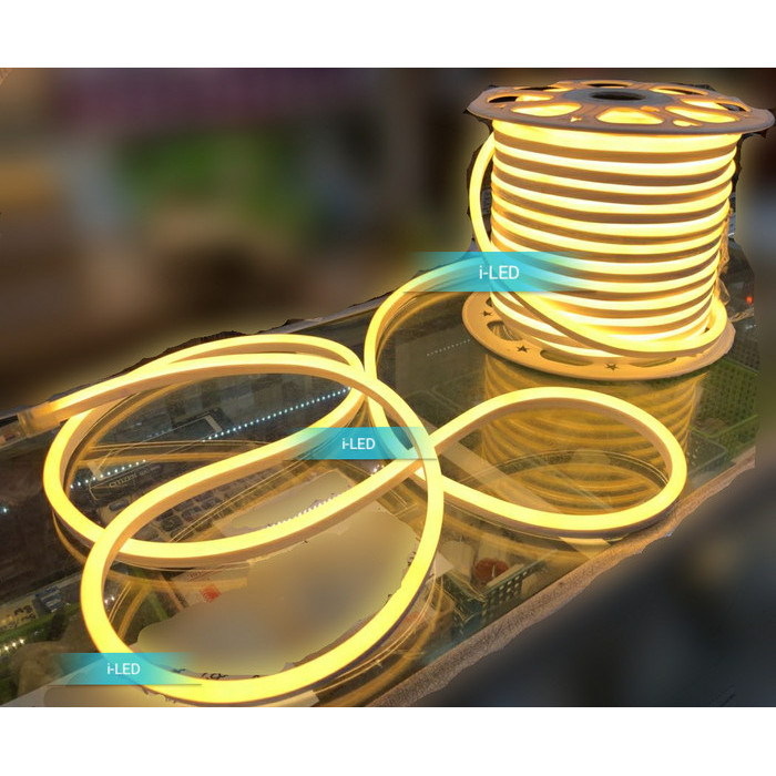 Jual Lampu Selang Flex Strip LED Kuning 220v 50 Meter Neon Flex Warm ...