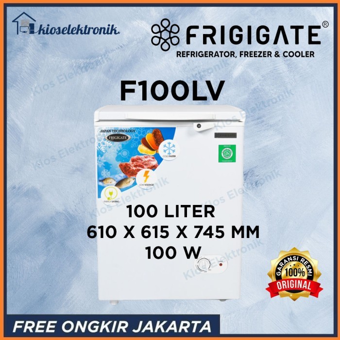 Jual Siap Kirim Chest Freezer Frigigate F100Lv 100 Liter F100 F 100 Lv ...