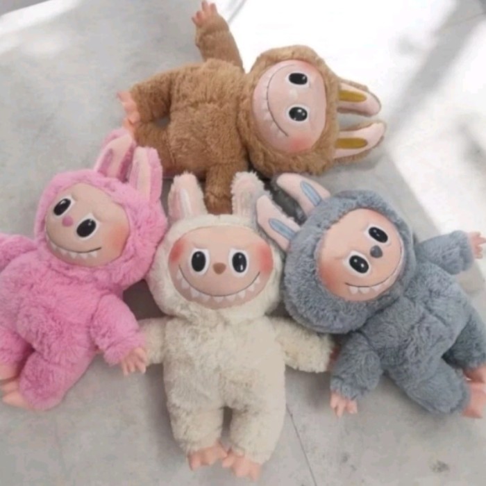 Jual TERMURAH Boneka labubu muka karet labubu macaroon UK 35CM | Shopee ...