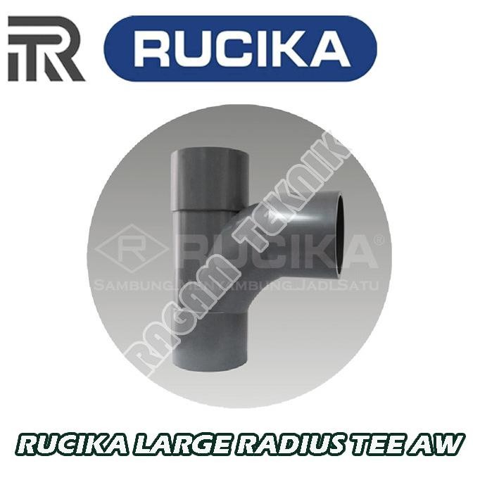 Jual RUCIKA LARGE RADIUS TEE 4" AW Y 90 POLOS SAMBUNGAN PVC FITTING ORIGINAL DAN TERPERCAYA ...