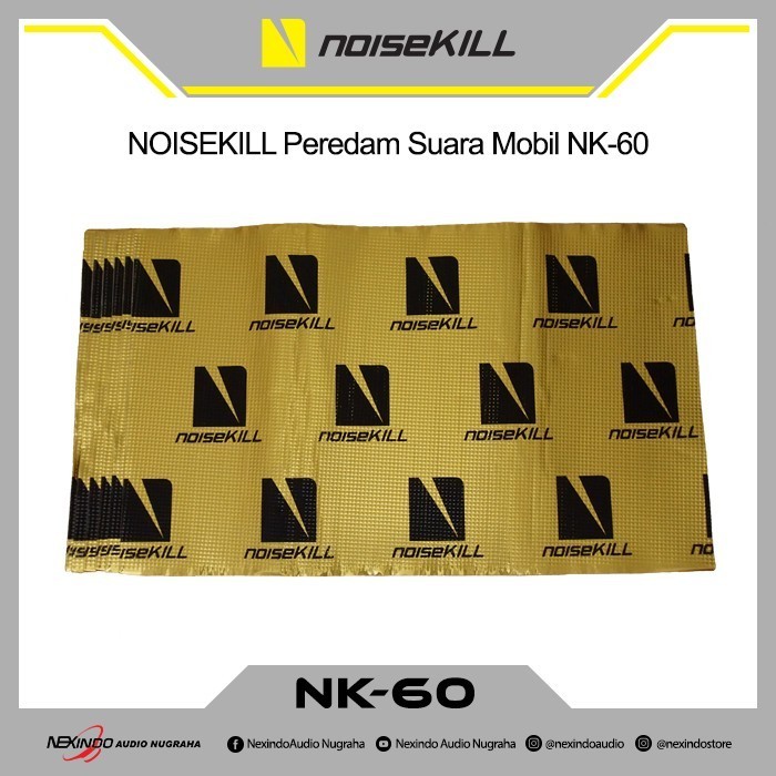 Jual Peredam Mobil Noise Kill Nk 60 Gold Aluminium Foil & Butyl Rubber | Shopee Indonesia