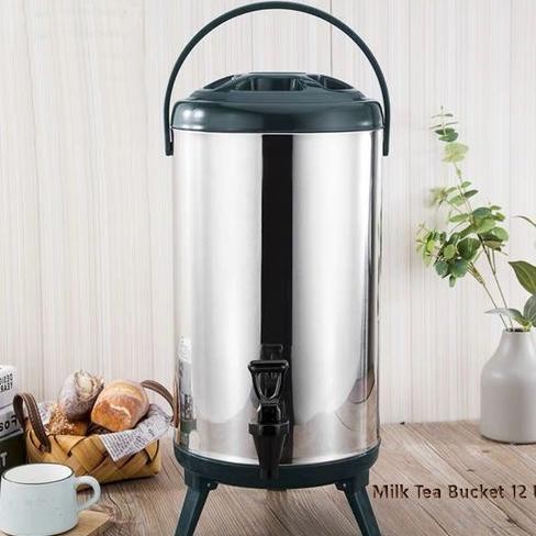 Jual Termos Dispenser Teh Kopi Water Jug Milk Tea Jar Stainless Steel ...