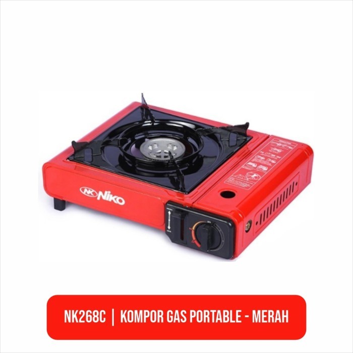 Jual Produk Ready NIKO NK268C / NK-268C KOMPOR GAS PORTABLE 2 IN 1 ...