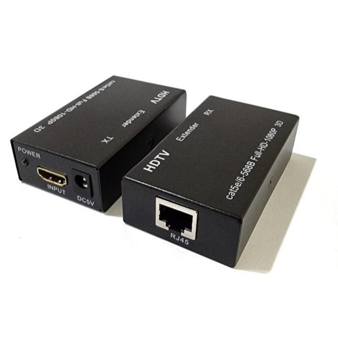 Jual HDMI Extender 60 Meter RJ45 Cat5e Cat6 HDMI Extension Kabel LAN ...