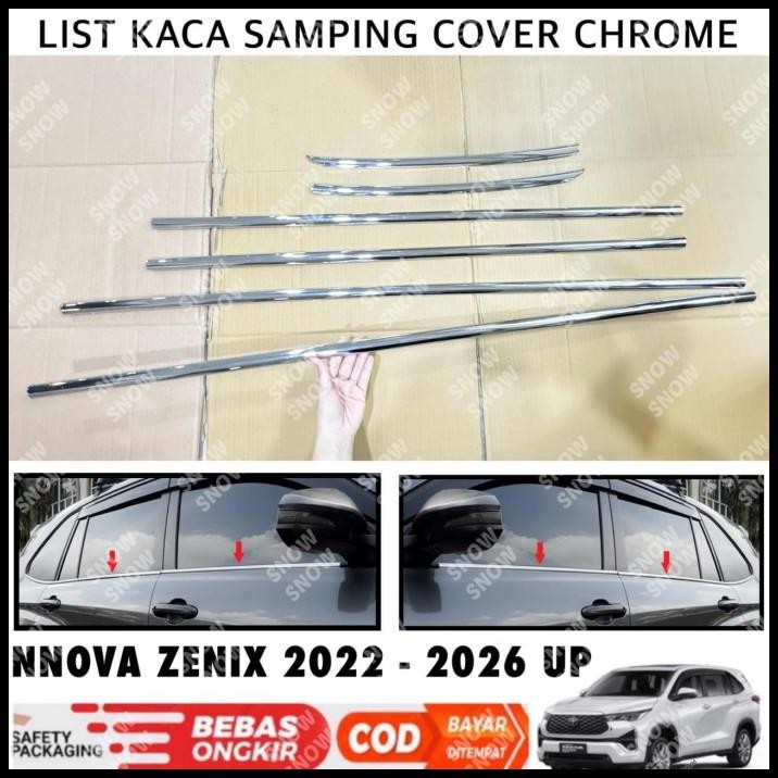 Jual TERBARU LIST KACA SAMPING INNOVA ZENIX 2022 2024 2025 2026 COVER ...