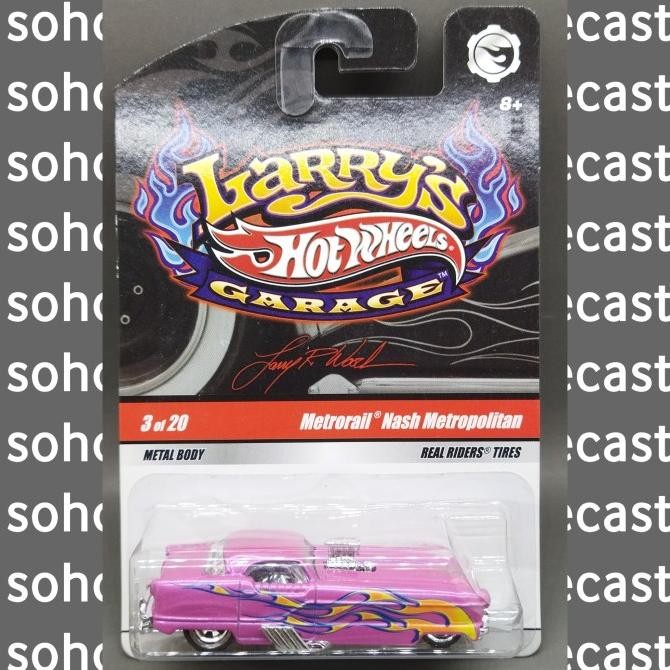Jual Hotwheels Metrorail Nash Metropolitan Larry's Garage Sign on Base ...