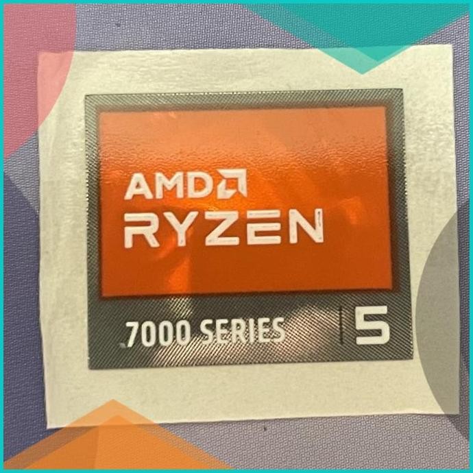 Jual Sticker stiker logo AMD Ryzen 5 7000 Series red gen7 original ...