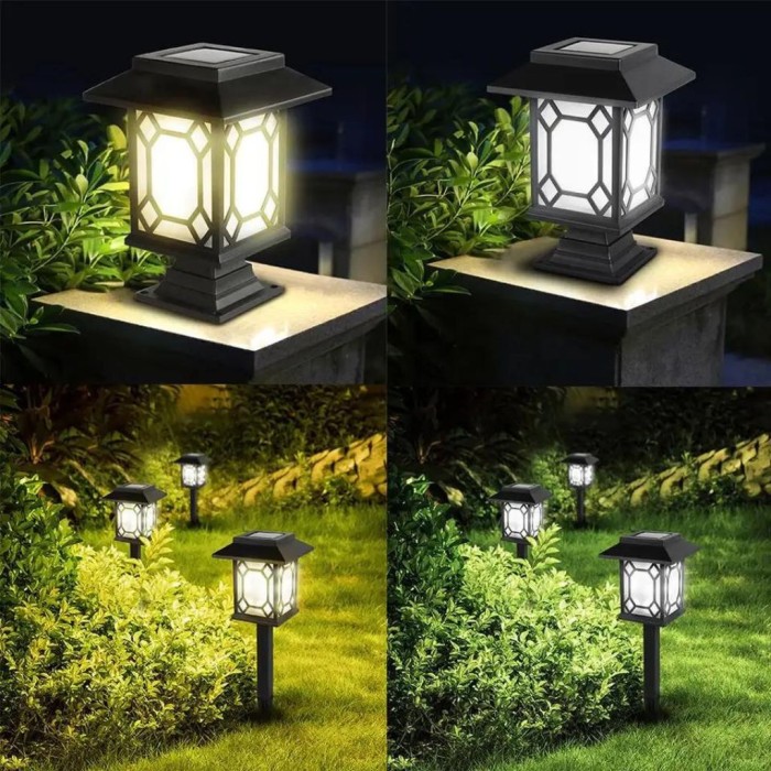 Jual Lampu Hias Taman Led Tenaga Lampu Pagar Nimalis Led Solar Lamp ...