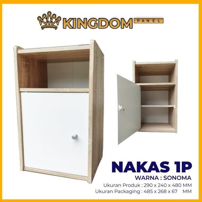 Jual Laci Panel Kingdom Rak Meja Nakas 1 Pintu | Shopee Indonesia