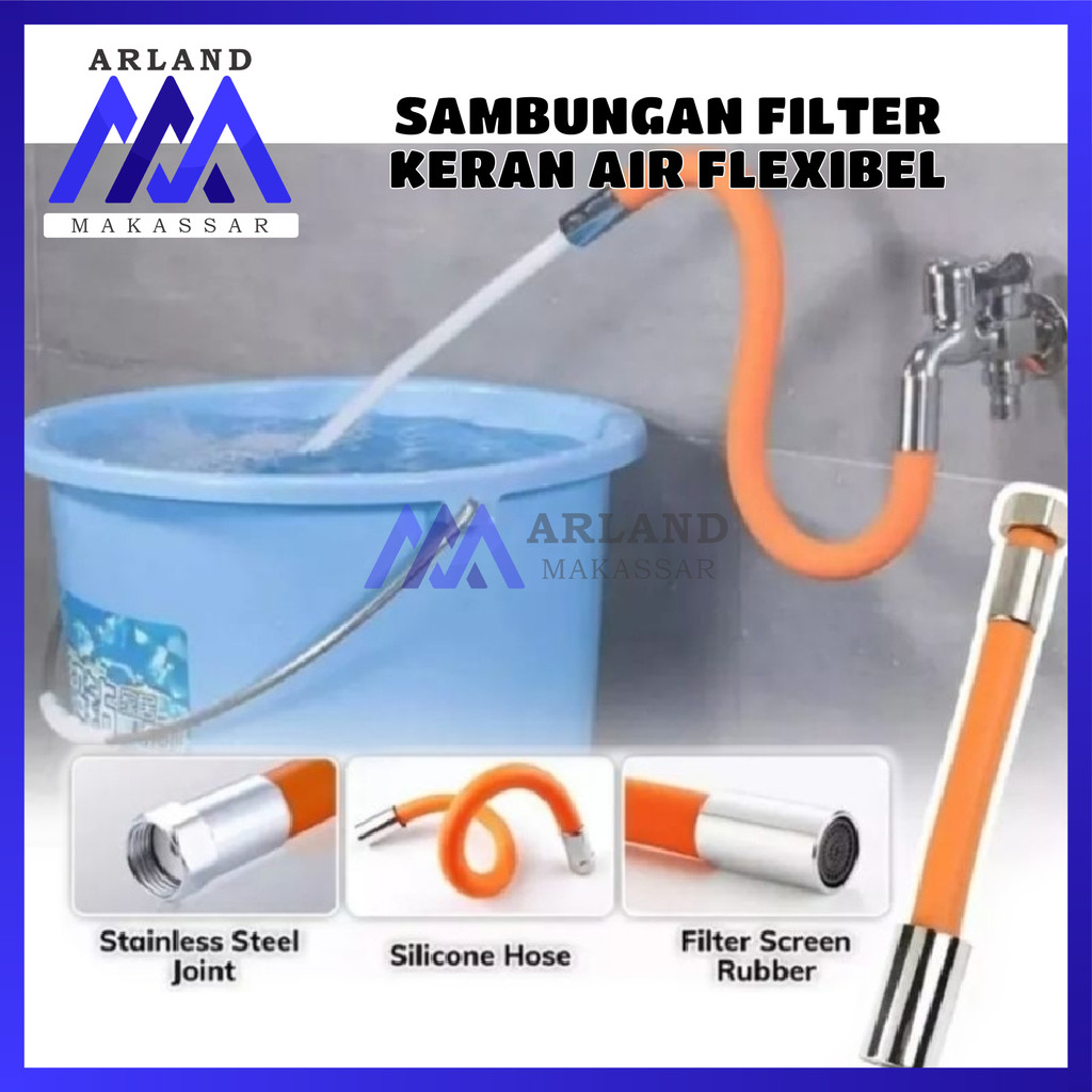 Jual AM Faucet Sambungan Kran Air Flexible Extender Universal ...