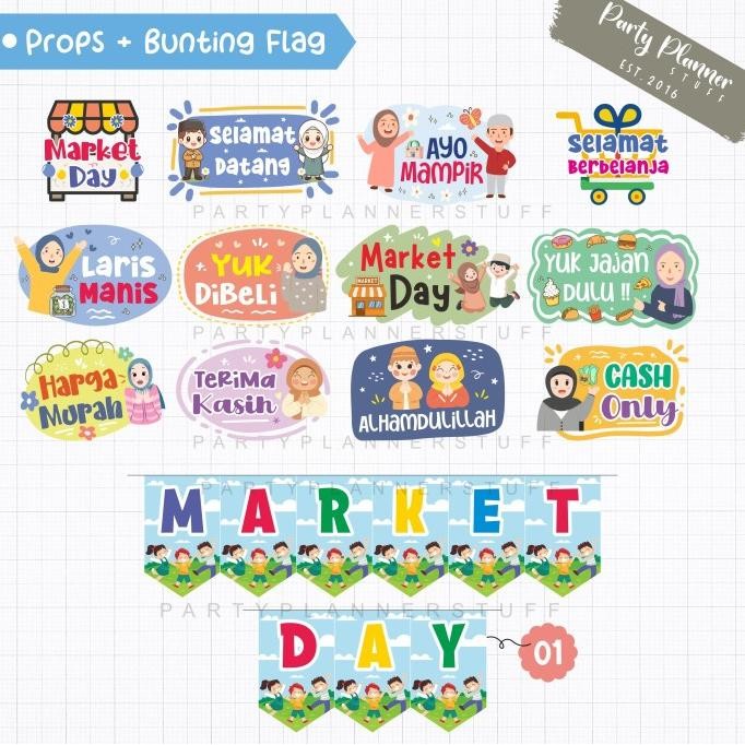 Jual Market day aksesoris / props foto market day / fun props market ...