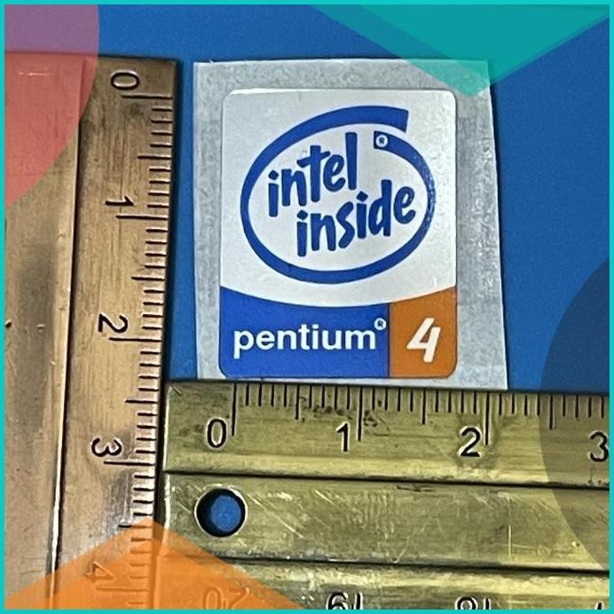 Jual Sticker stiker logo Pentium 4 desktop ori 11OKTZ4 perkakas ...