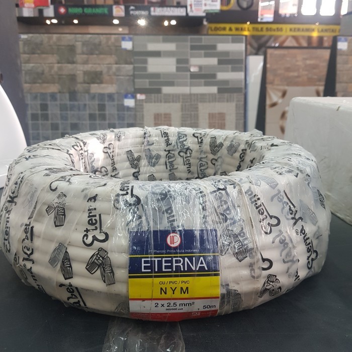 Jual Eterna Kabel Nym 2X1,5 / 2X2,5 / 3X1,5 / 3X2,5 Per Rol (50M) | Shopee Indonesia
