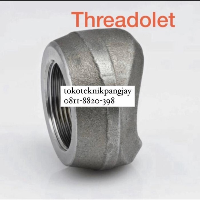 Jual Promo!! 1/2 Inch Threadolet Class 3000 0.5 Inch Drat Npt Besi ...