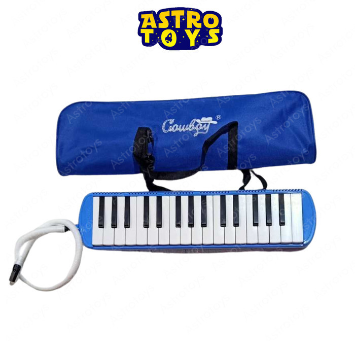 Jual Alat Musik Tiup Anak Pianika Cowboy dengan Tas kain dan ada not ...
