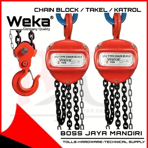Jual Chain block - katrol 2 ton x 5 meter Weka | Shopee Indonesia