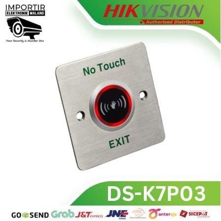 Jual Exit Emergency Button Hikvision Ds-K7P03 Stainless Steel Panel ...